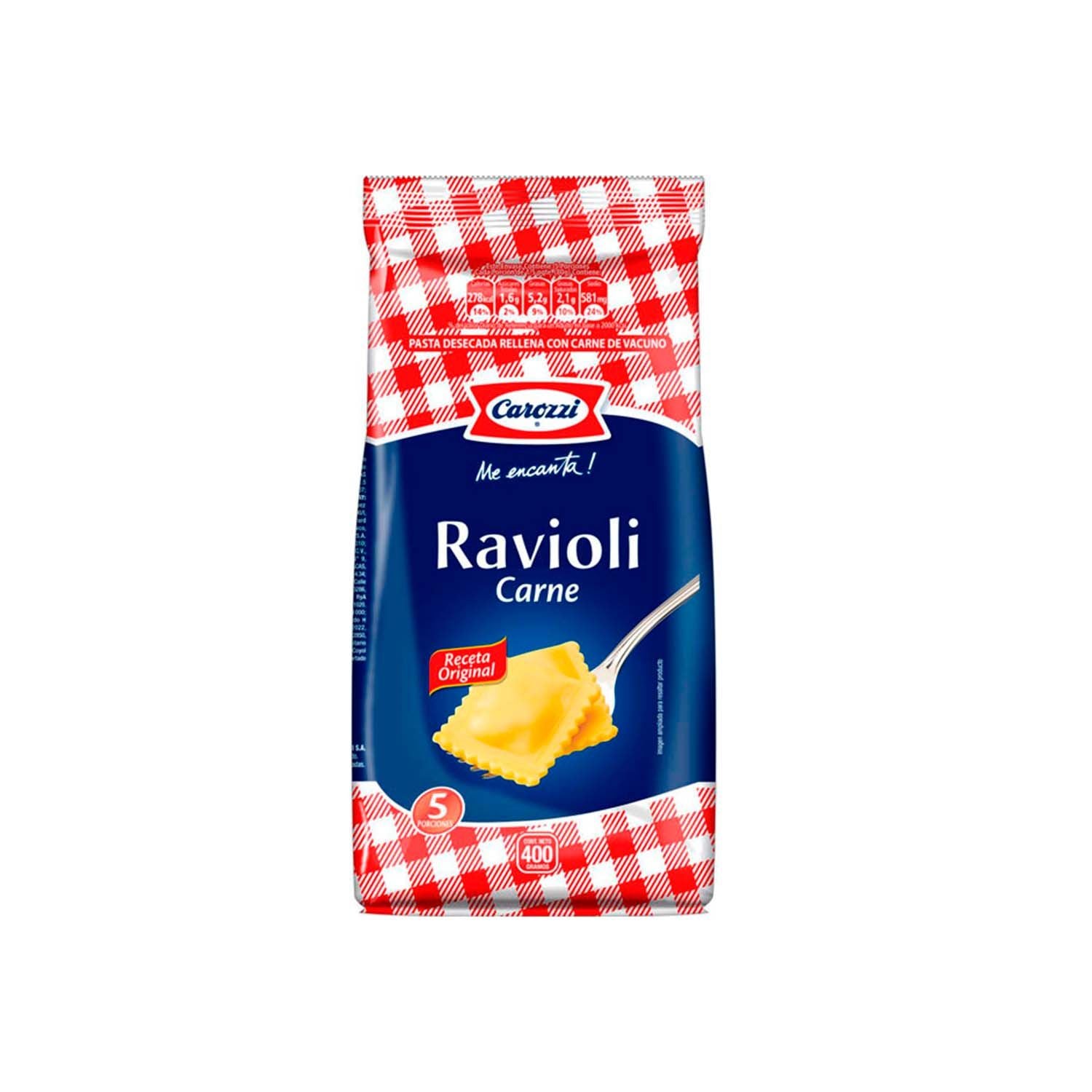 Pasta Ravioli Carne Carozzi 400 Gr – BodegaMarket.cl
